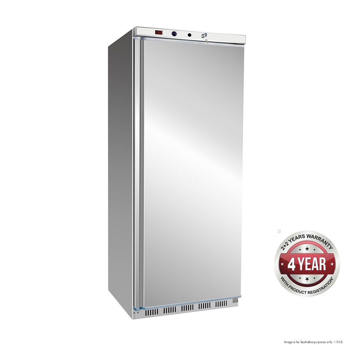 FED-X Stainless Steel Four Door Upright Freezer - XURF1410S2V - CKE Sydney