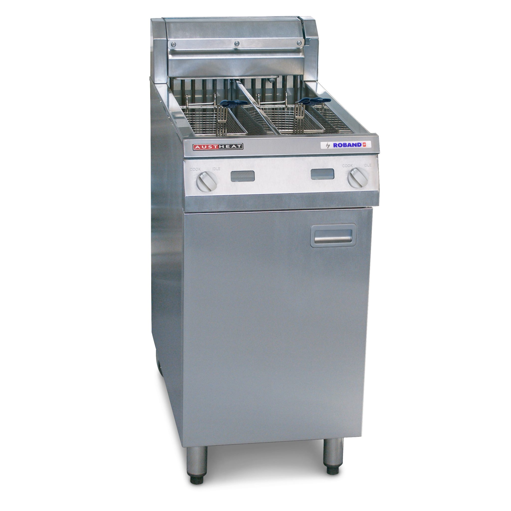 Austheat Split Pan Freestanding Electric Fryer, Two Tanks - AF822 - CKE ...