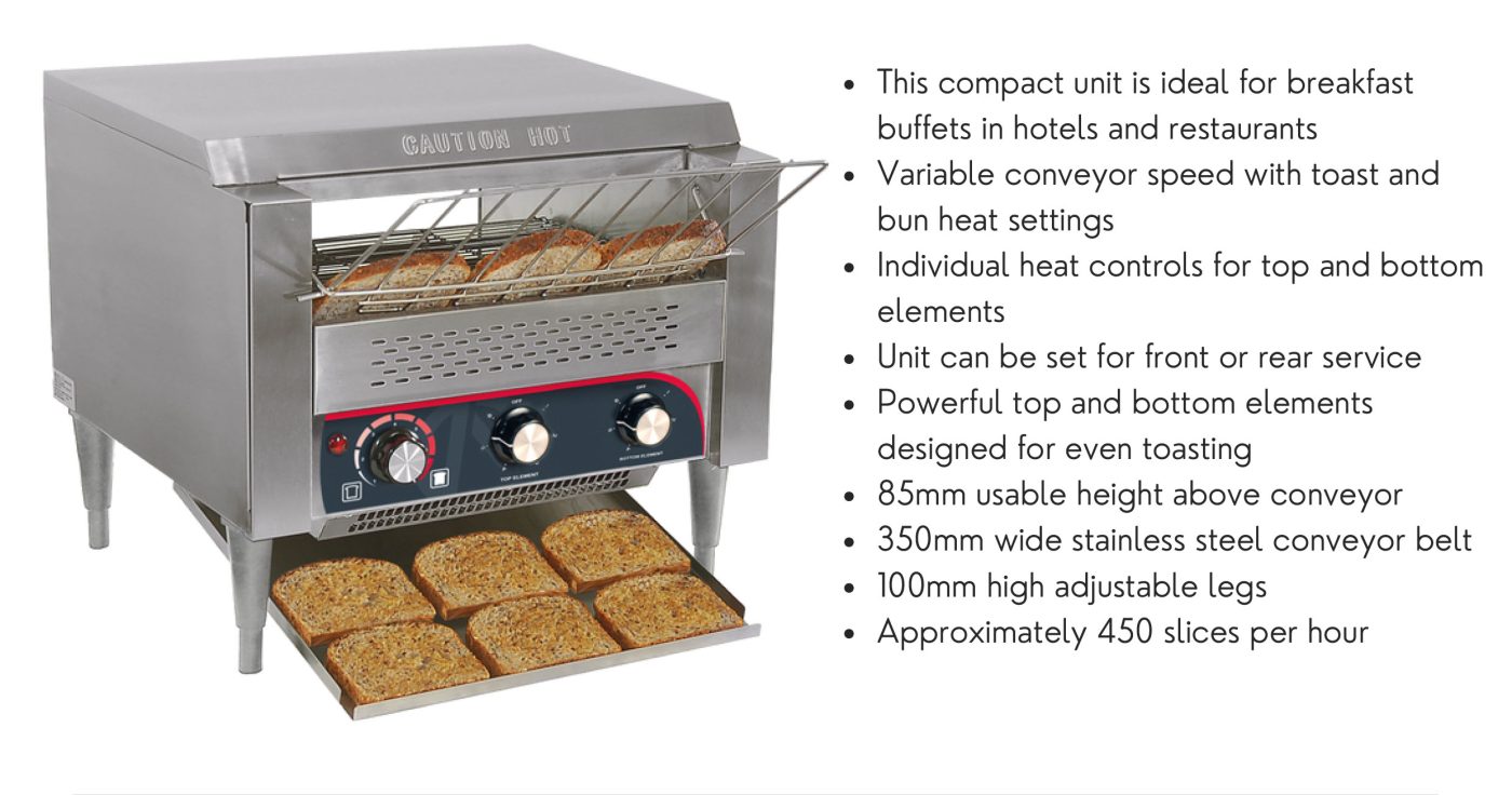 Anvil CTK0002 Conveyor Toaster 3 Slice - CKE Sydney