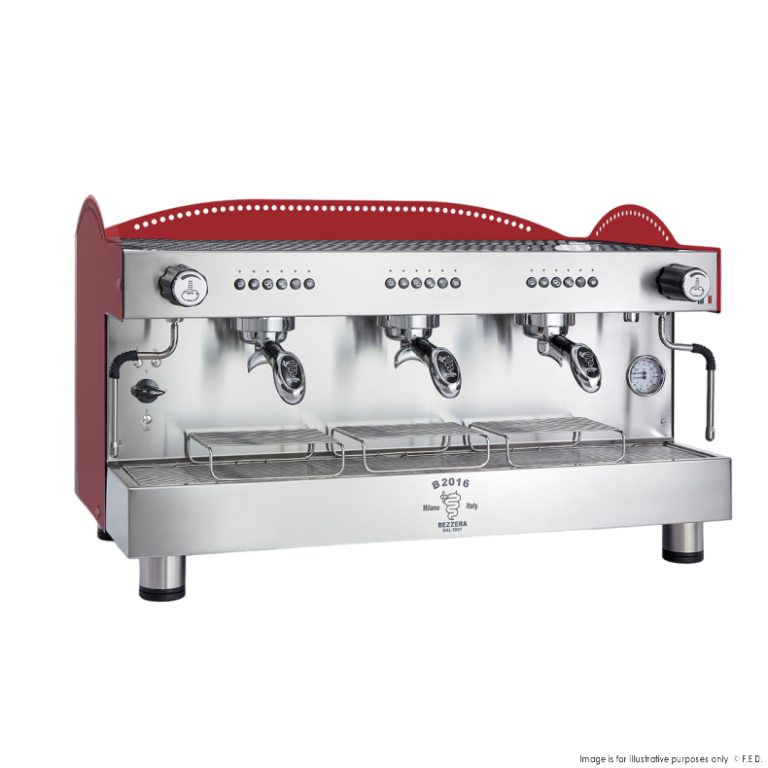 Bezzera 3L Red 3-Group Professional Espresso Machine